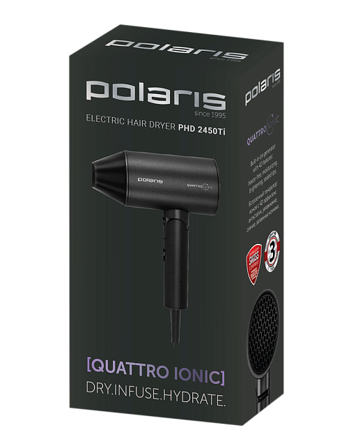 Фен Polaris PHD 2450Ti цвет Черный4: характеристики, отзывы, описание ...
